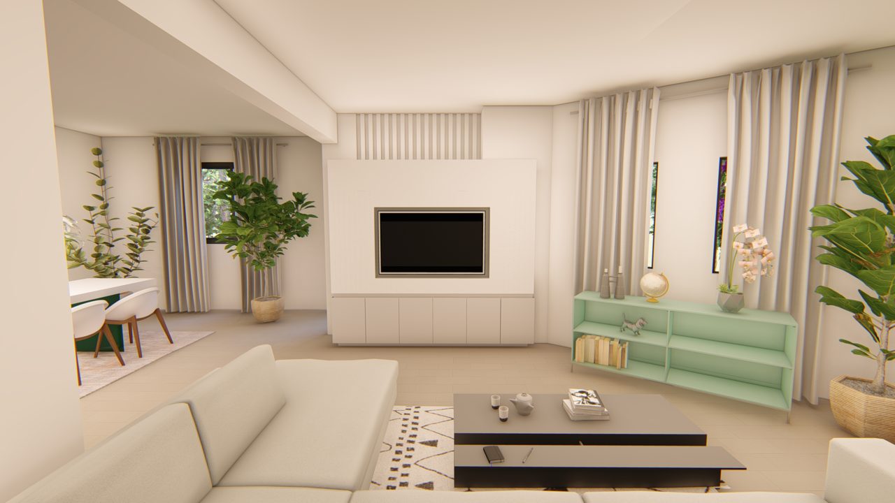 Minimal custom made tv unit - Studio Sophia